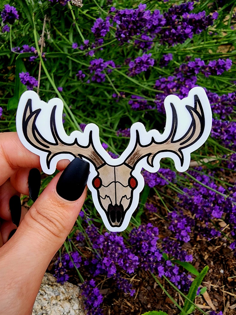 Wendigo Skull Sticker Wendigo Skeleton Wendigo Art Cryptid | Etsy