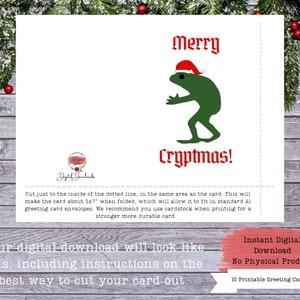 Merry Cryptmas, Cryptid Christmas, Cryptid Cards, Christmas Card Set ...