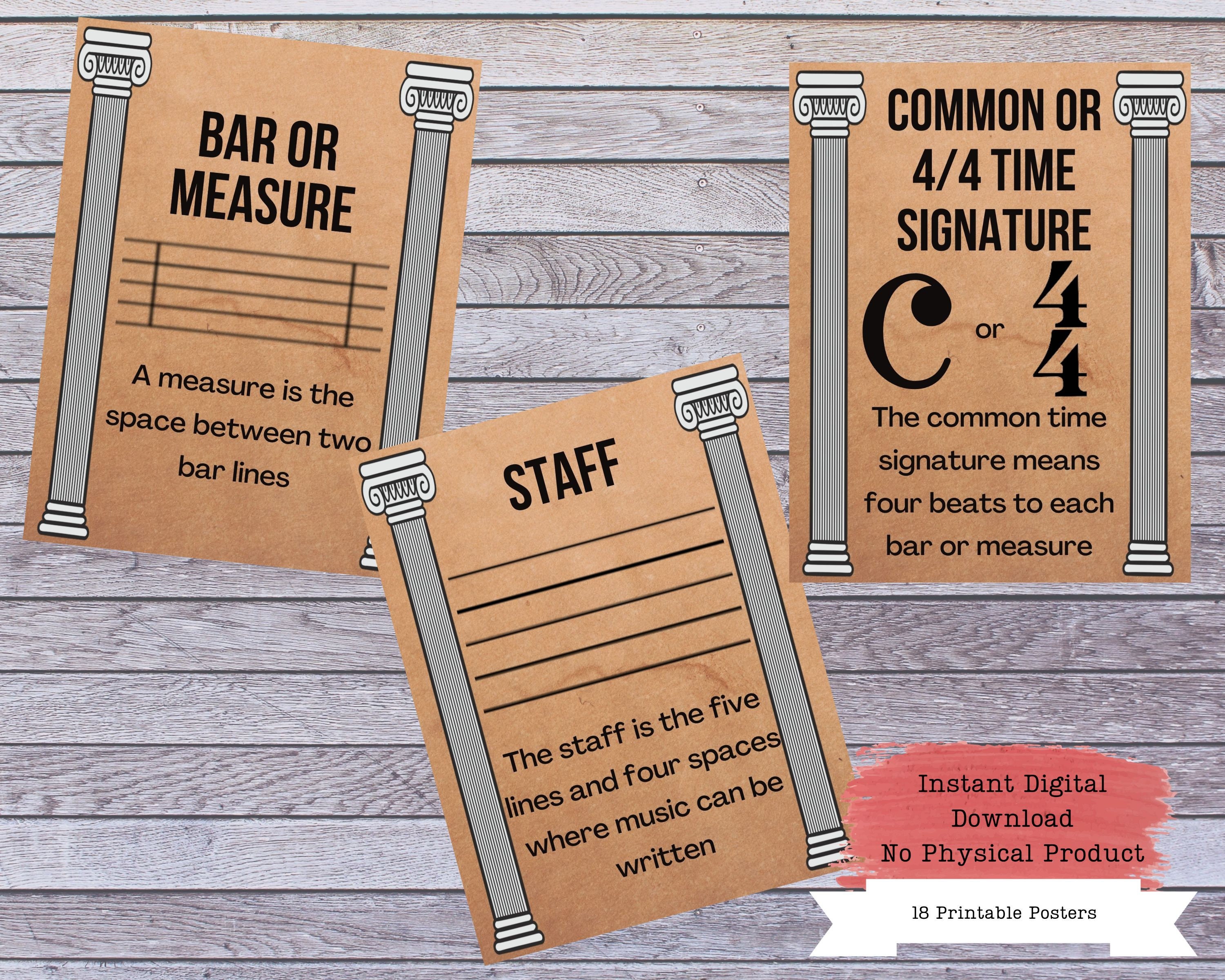 Music Poster Pack Music Classroom Music Room Decor Music - Etsy