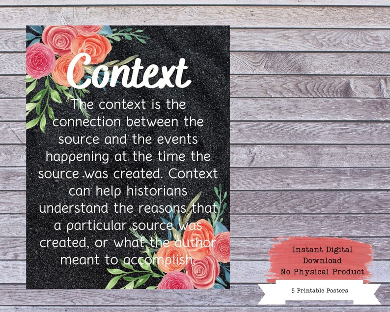 Think Like a Historian History Decor History Poster Social - Etsy