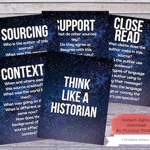 Think Like a Historian, History Decor, History Poster, Social Studies ...