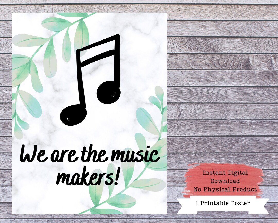 Music Maker Poster, Music Teacher, Music Poster Pack, Music Room Art ...