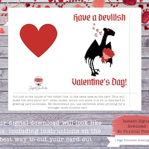 Jersey Devil Cryptid, Cryptid Valentine, Funny Valentine, NJ Valentines ...