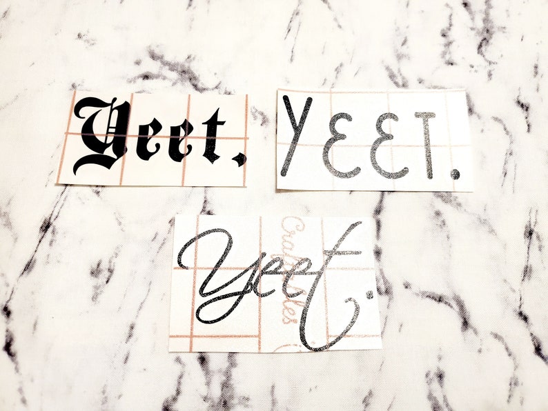 Yeet Sticker Old English Font Yeet Decal Meme War Veteran | Etsy