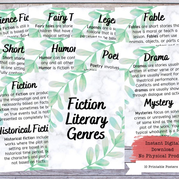 Literature Posters - Etsy