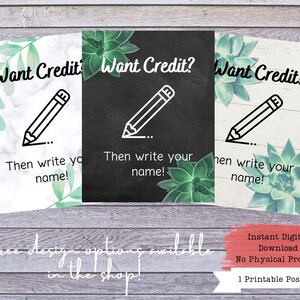 Write Your Name, Classroom Poster, Printable Poster, Succulent Poster ...