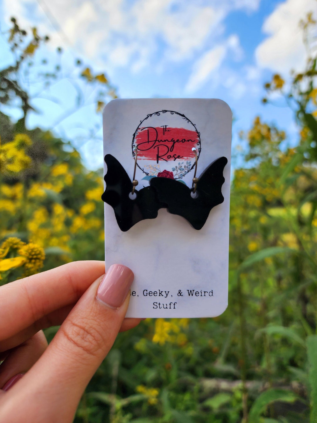 Bat Earrings Dangle, Bat Accessories, Bat Gifts for Her, Halloween Bat ...