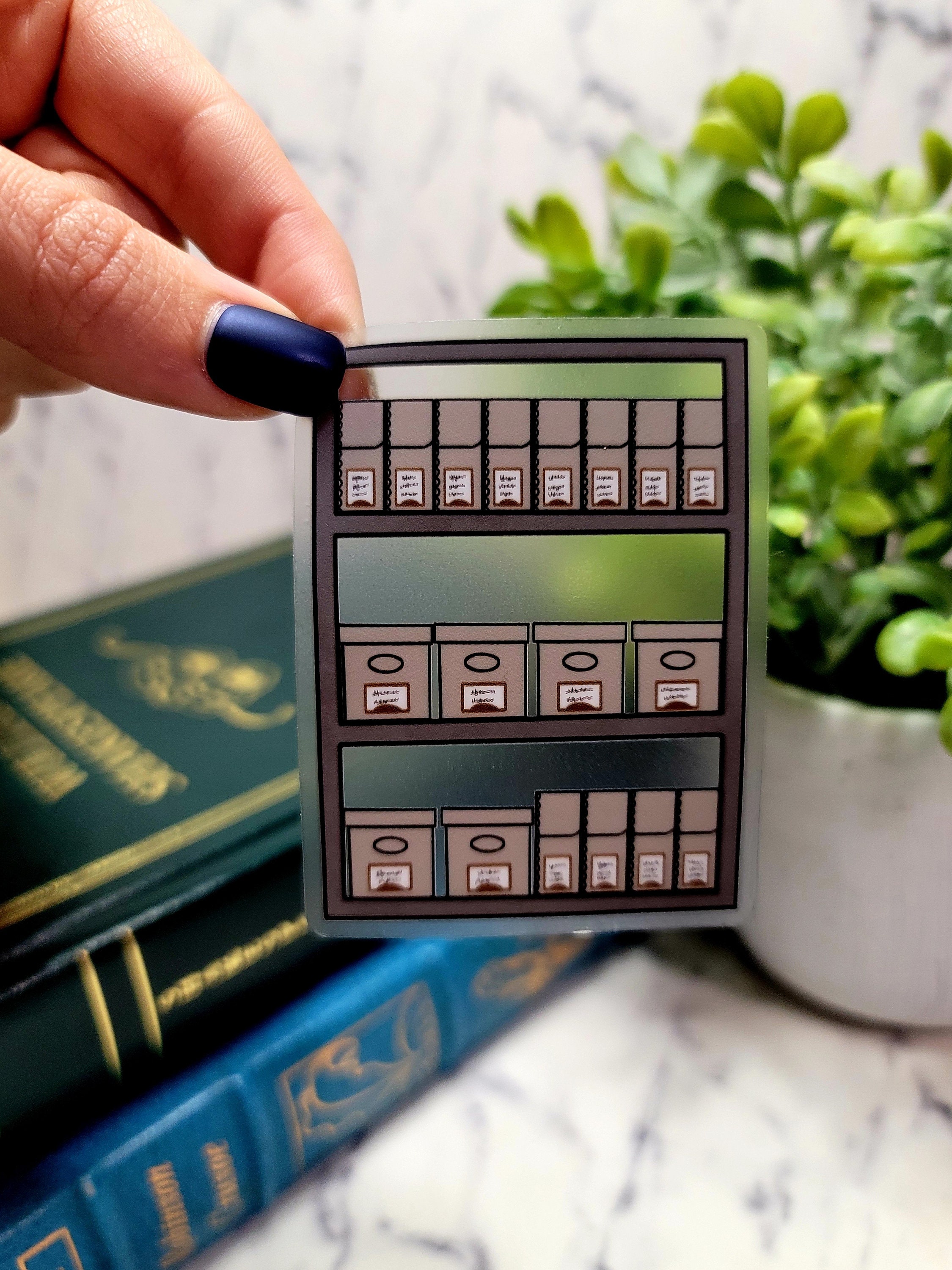 Archival Storage Clear Sticker Archival Boxes Archivist - Etsy