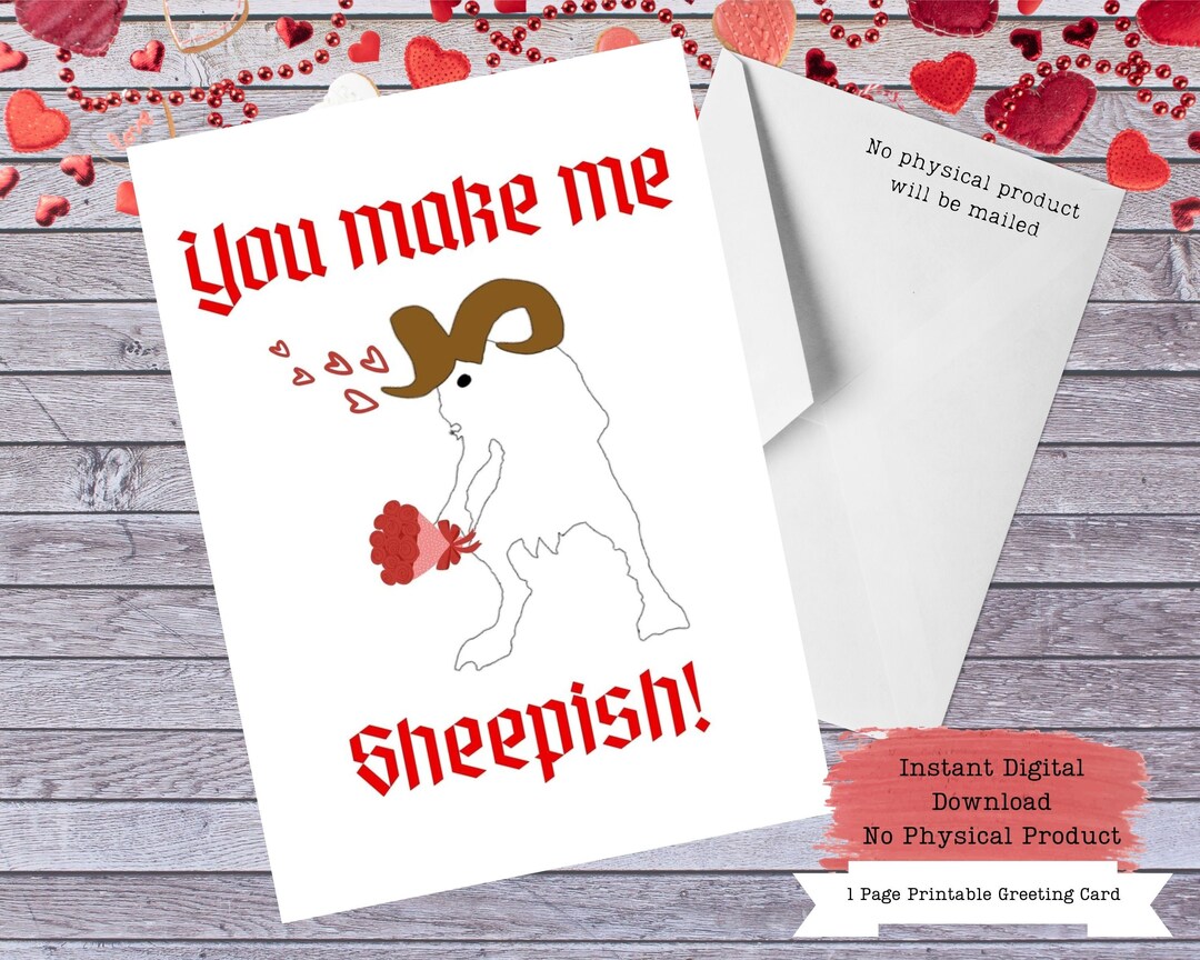 Sheepsquatch, Cryptid Valentine, Cryptid Art, Cryptid Gift, Cryptid ...