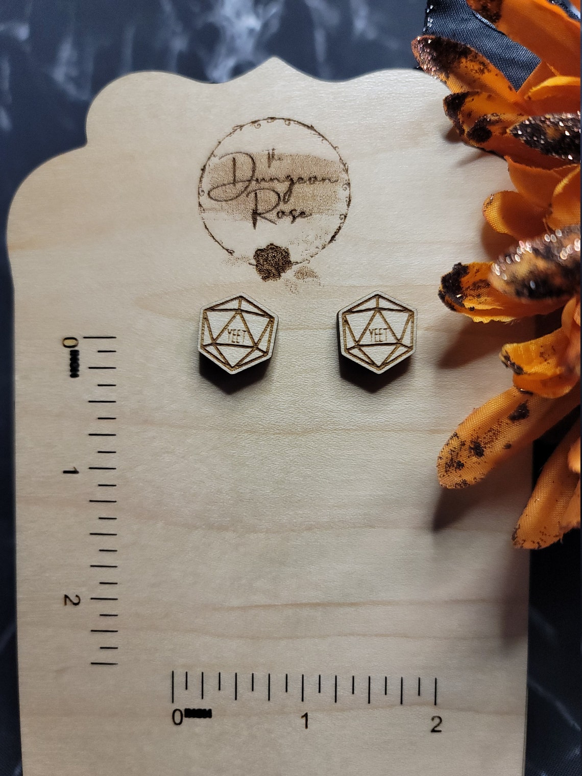 D20 Yeet Stud Earrings, D20 Dice Earrings, RPG Jewelry Gift, Geeky ...