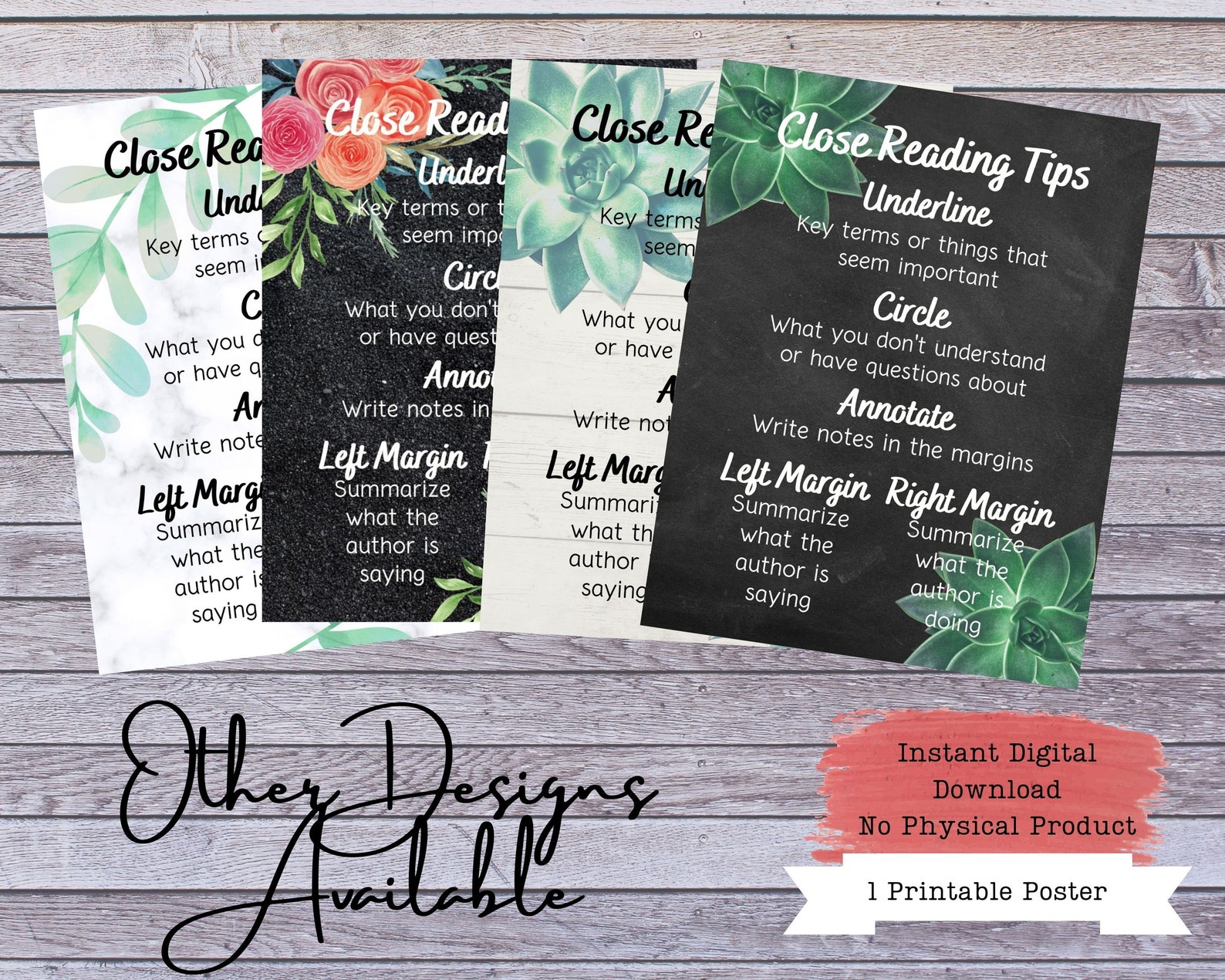 English Classroom Poster English Teacher Literature Poster - Etsy