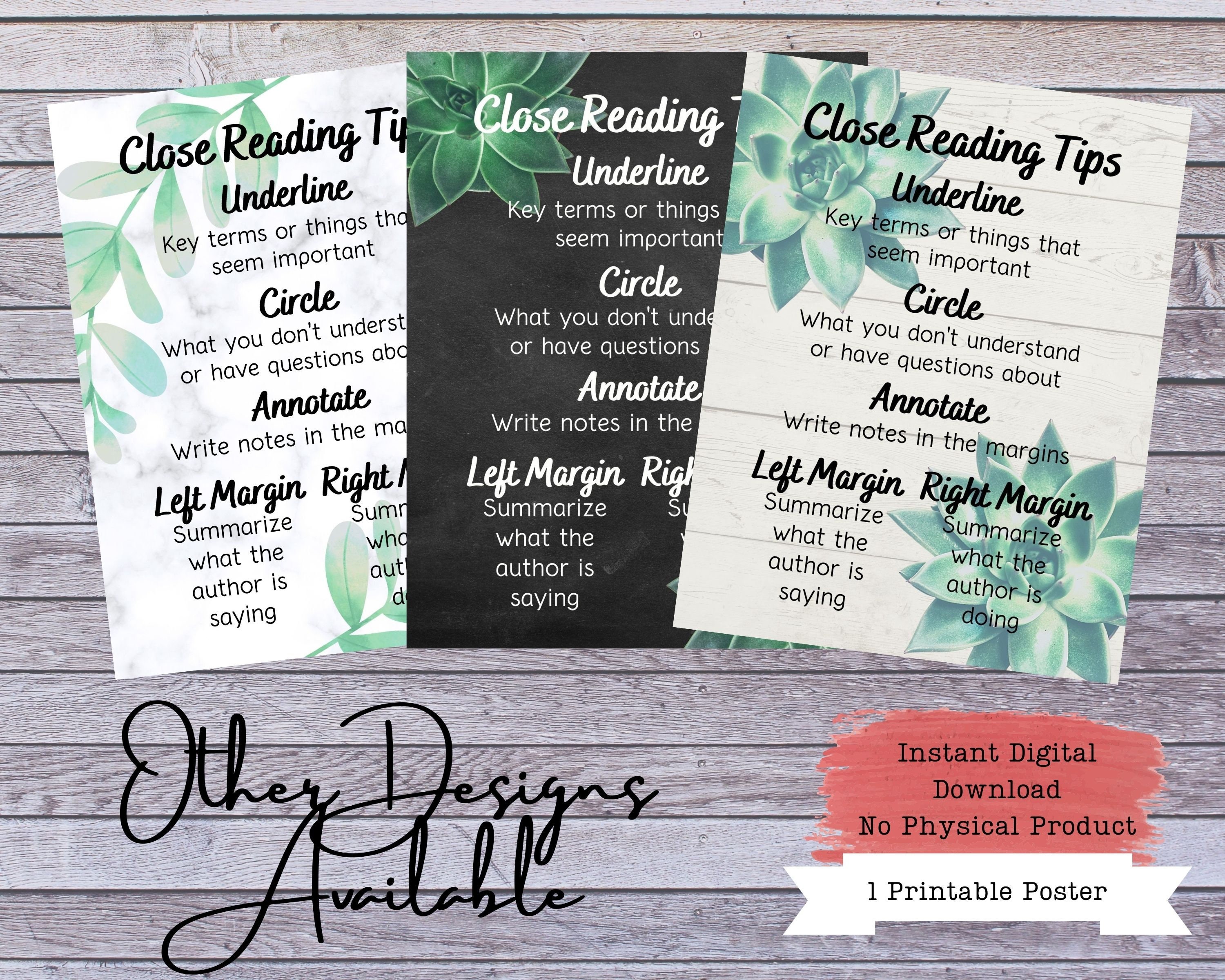 English Classroom Poster English Teacher Literature Poster - Etsy