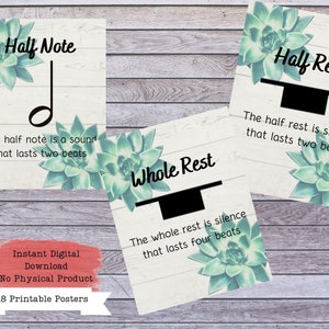 Music Poster Pack, Music Classroom, Music Room Art, Music Room Poster ...