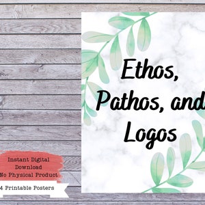 Ethos Pathos Logos, Speech Classroom, Classroom Posters, Aristotle ...