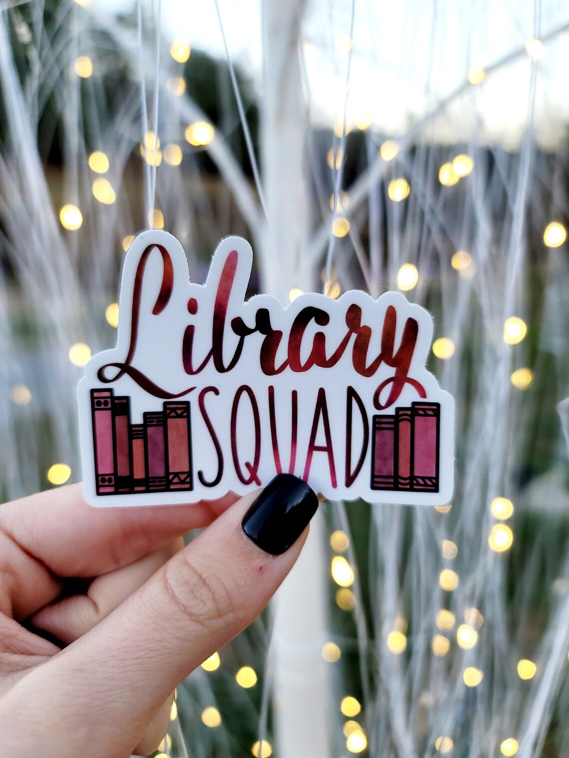Library Squad Sticker Matte Sticker Book Stickers Reading - Etsy