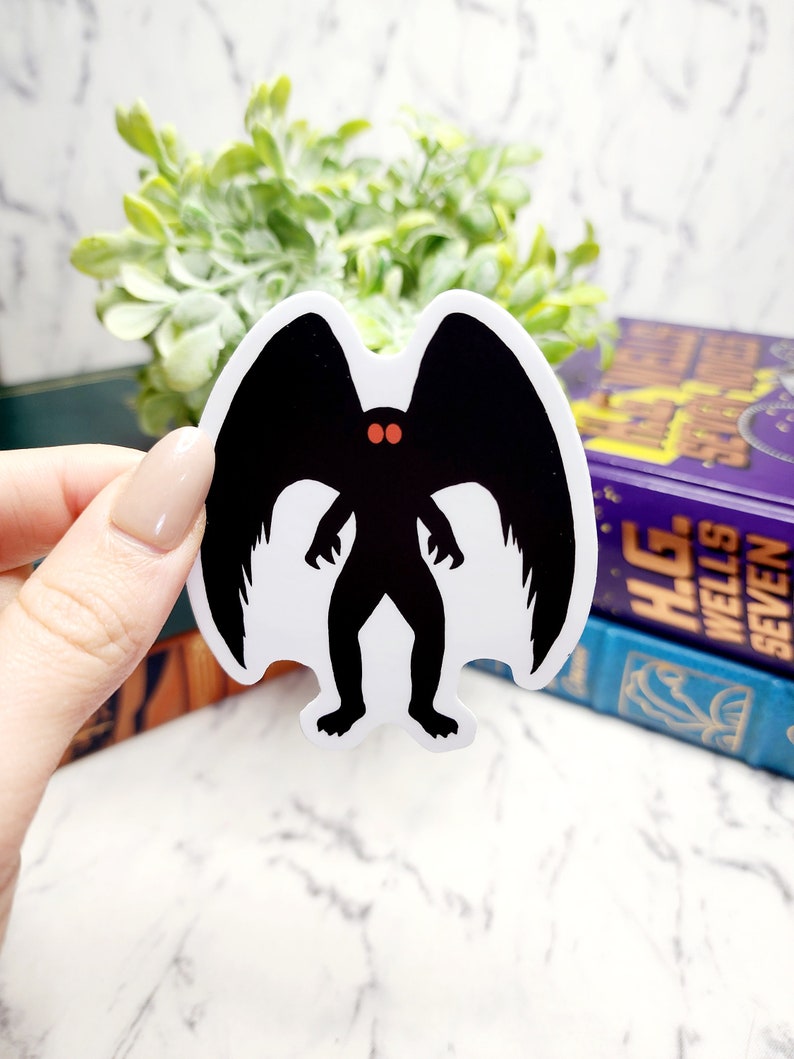 Mothman Sticker Cryptid Art Cryptid Club Cryptid Decor - Etsy