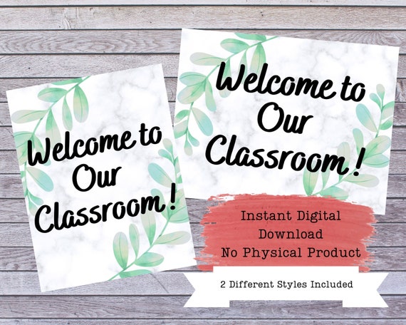 Welcome to Our Class Classroom Download Class Poster - Etsy