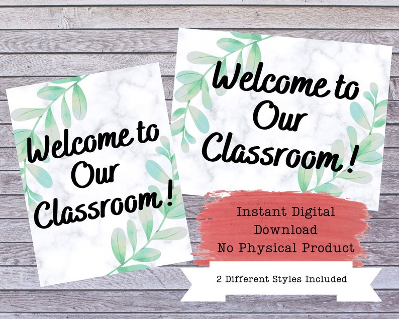 Welcome to Our Class Classroom Download Class Poster - Etsy