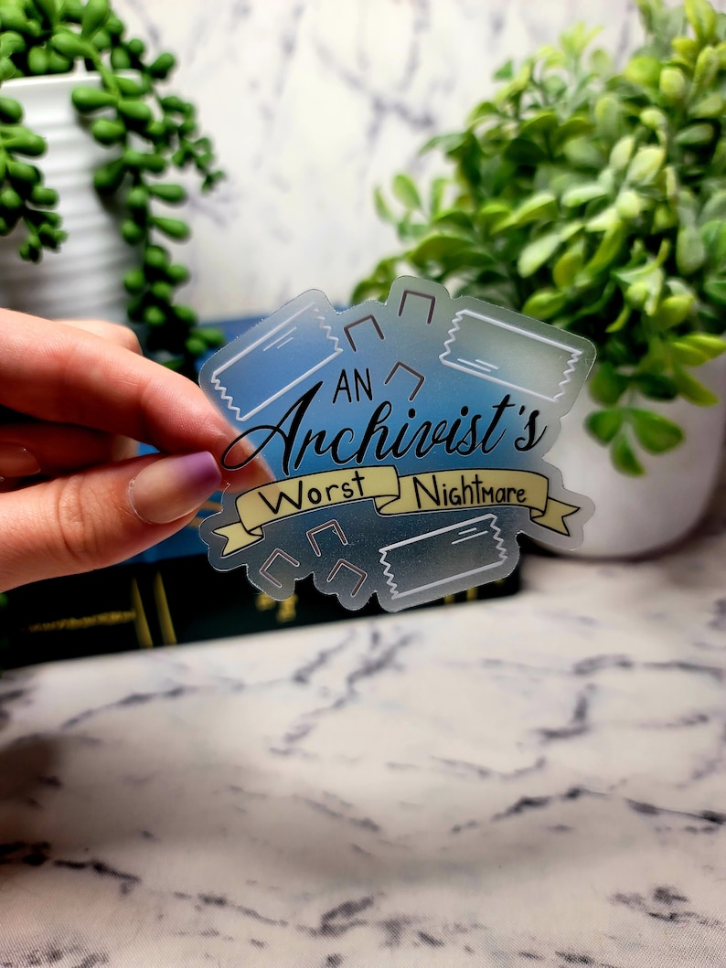 Archivist Clear Sticker Archival Storage Archival Boxes - Etsy