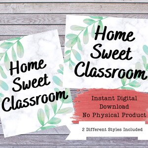 Home Sweet Classroom, Classroom Download, Class Poster, Classroom Signs ...