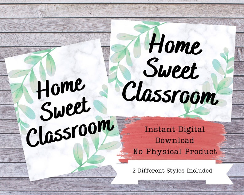 Home Sweet Classroom Classroom Download Class Poster - Etsy