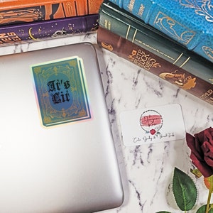 3 Inch It's Lit Sticker, Holographic Sticker, Book Stickers, Reading ...