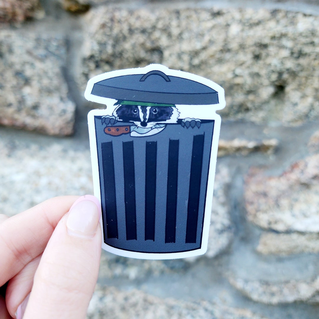 Commando Trash Panda Sticker, Raccoon Art, Raccoon Sticker, Raccoon ...
