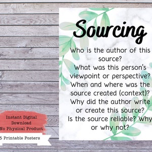 Think Like a Historian, History Decor, History Poster, Social Studies ...