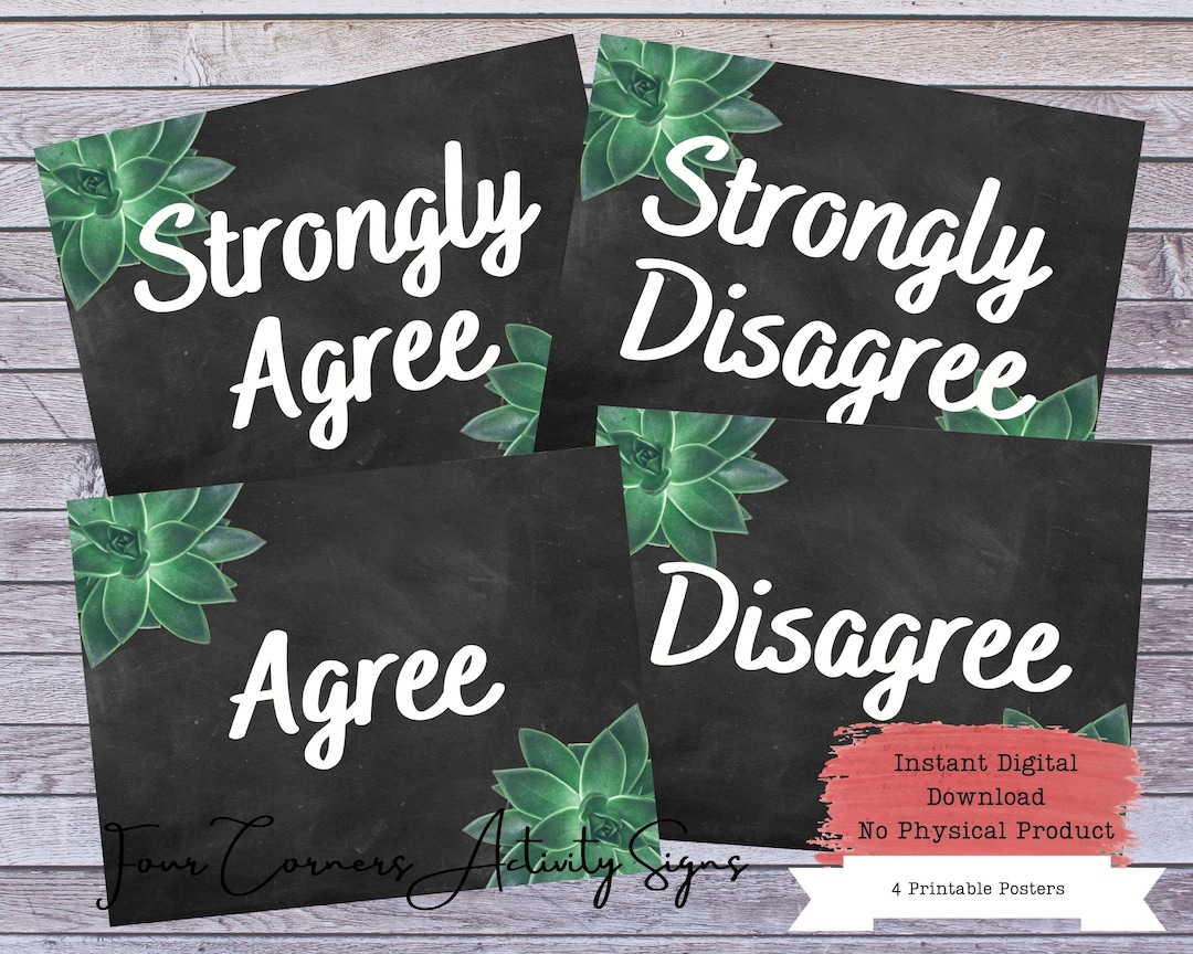 Four Corners Activity Posters, 4 Corners Activity, Classroom Discussion ...