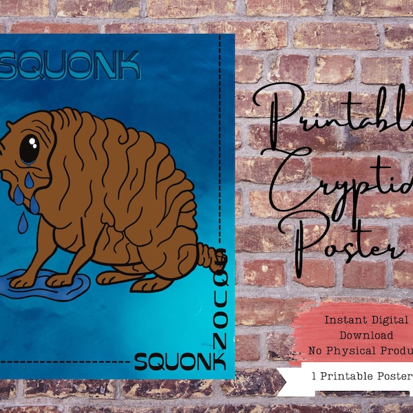 The Squonk Poster - Etsy