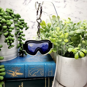 Snow Goggles Keychain, Ski Gifts, Ski Keychain, Skiing Keychain ...