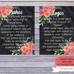 Ethos Pathos Logos, Aristotle Poster, Essay Writing, Classroom ...