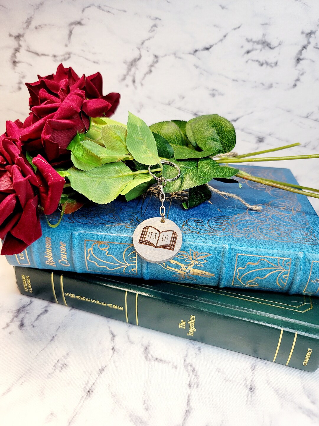It's Lit Keychain, Book Keyring, Book Keychain, Reader Gift, Book Nerd ...