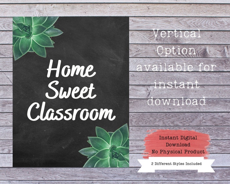 Home Sweet Classroom Class Poster Classroom Signs Classroom - Etsy