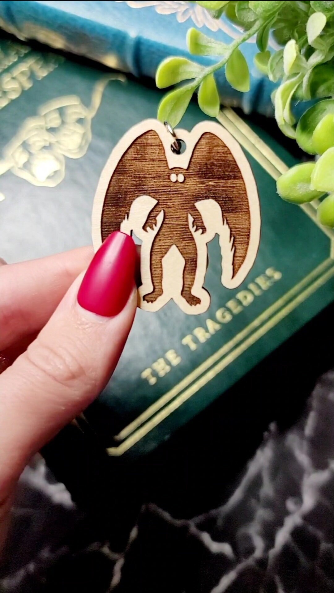 Mothman Keychain, Cryptid Keychain, Mothman Gifts, Cryptid Gift ...