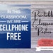 Cellphone Free Classroom Poster, Phone Free Class, No Phones Classroom ...