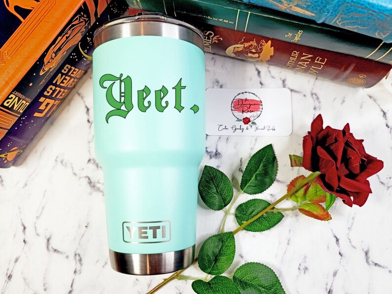 Yeet Sticker Old English Font Yeet Decal Meme War Veteran | Etsy