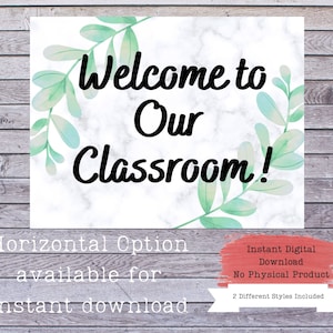 Welcome to Our Class, Classroom Download, Class Poster, Classroom Signs ...