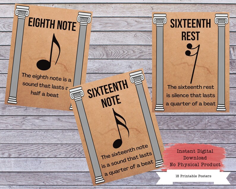 Music Poster Pack Music Classroom Music Room Decor Music - Etsy