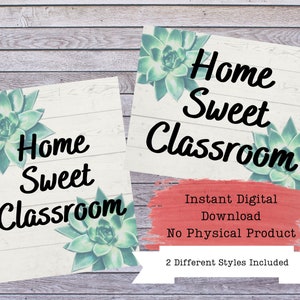 Home Sweet Classroom, Classroom Printables, Classroom Download, Class ...