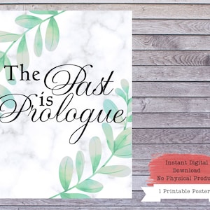 The Past is Prologue, History Class, History Poster, Social Studies ...