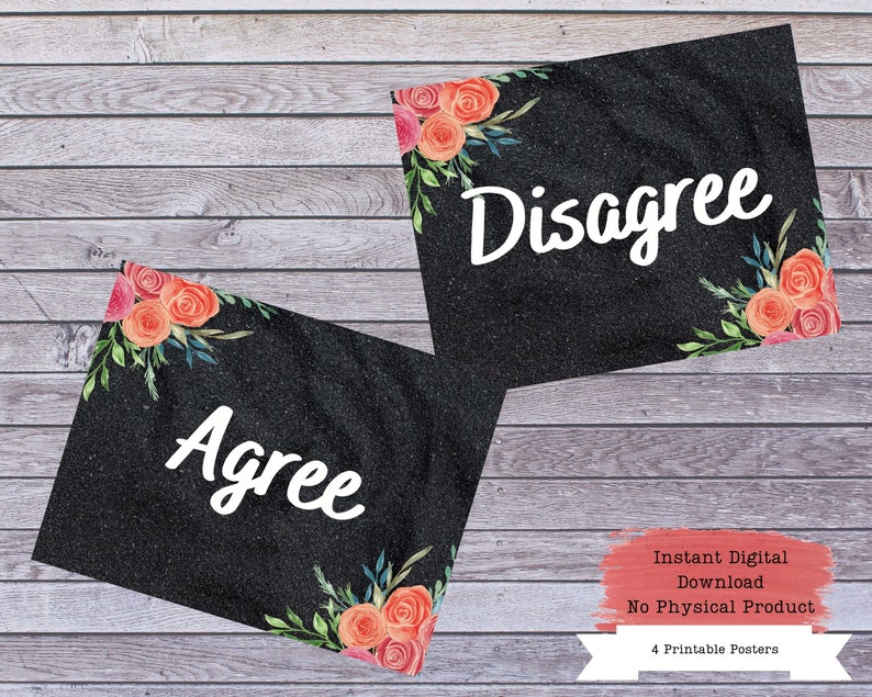 Four Corners Activity Posters, 4 Corners Activity, Classroom Discussion ...