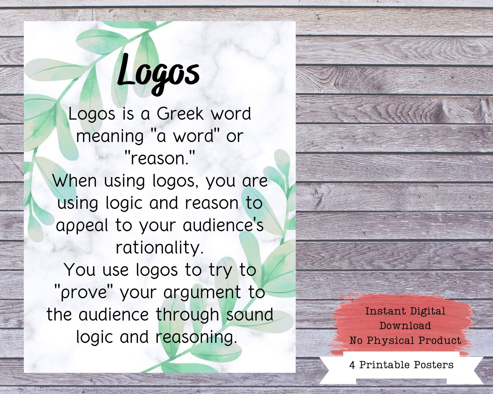 Ethos Pathos Logos, Speech Classroom, Classroom Posters, Aristotle ...