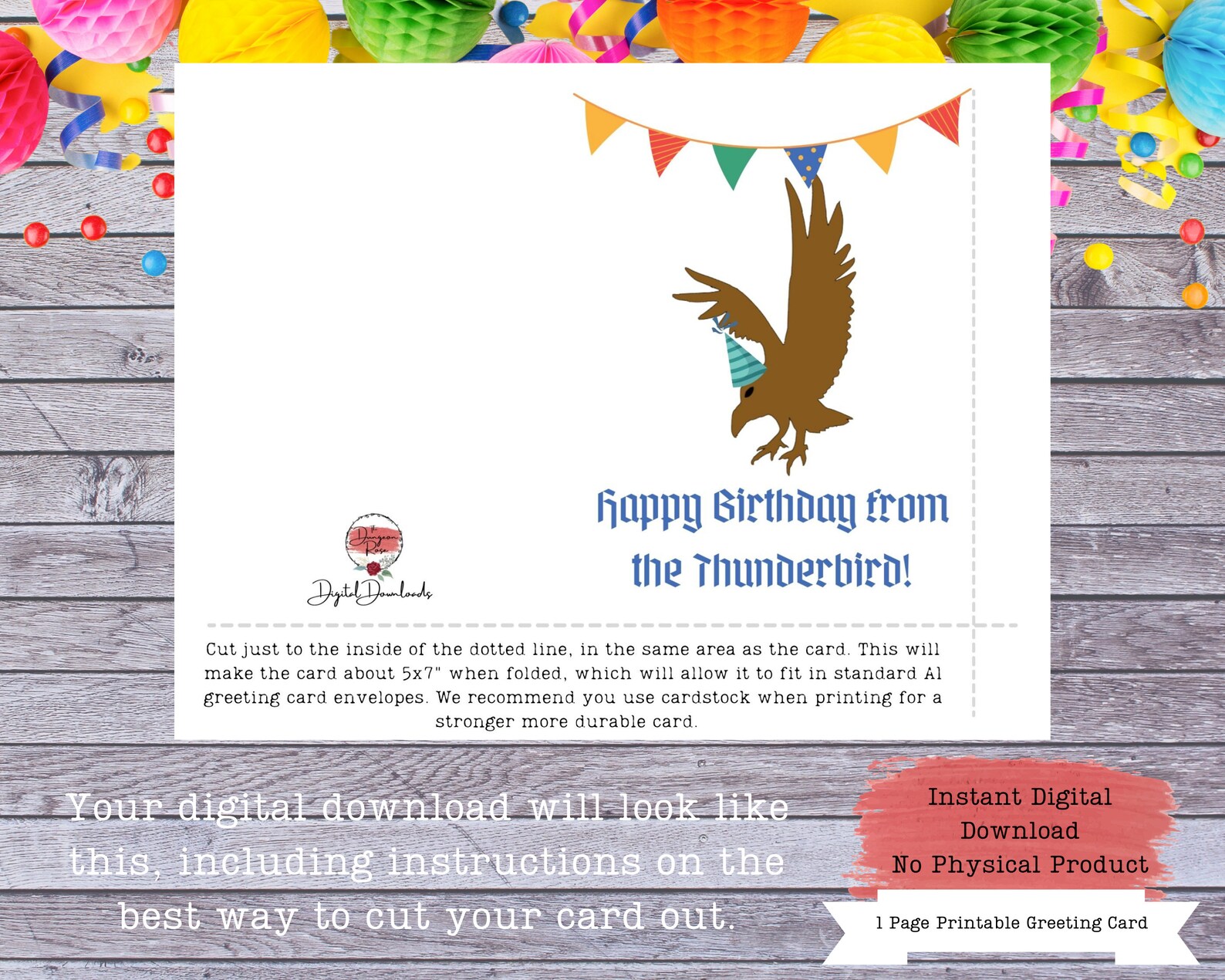 Thunderbird Cryptid Art Cryptid Cards Cryptid Core | Etsy