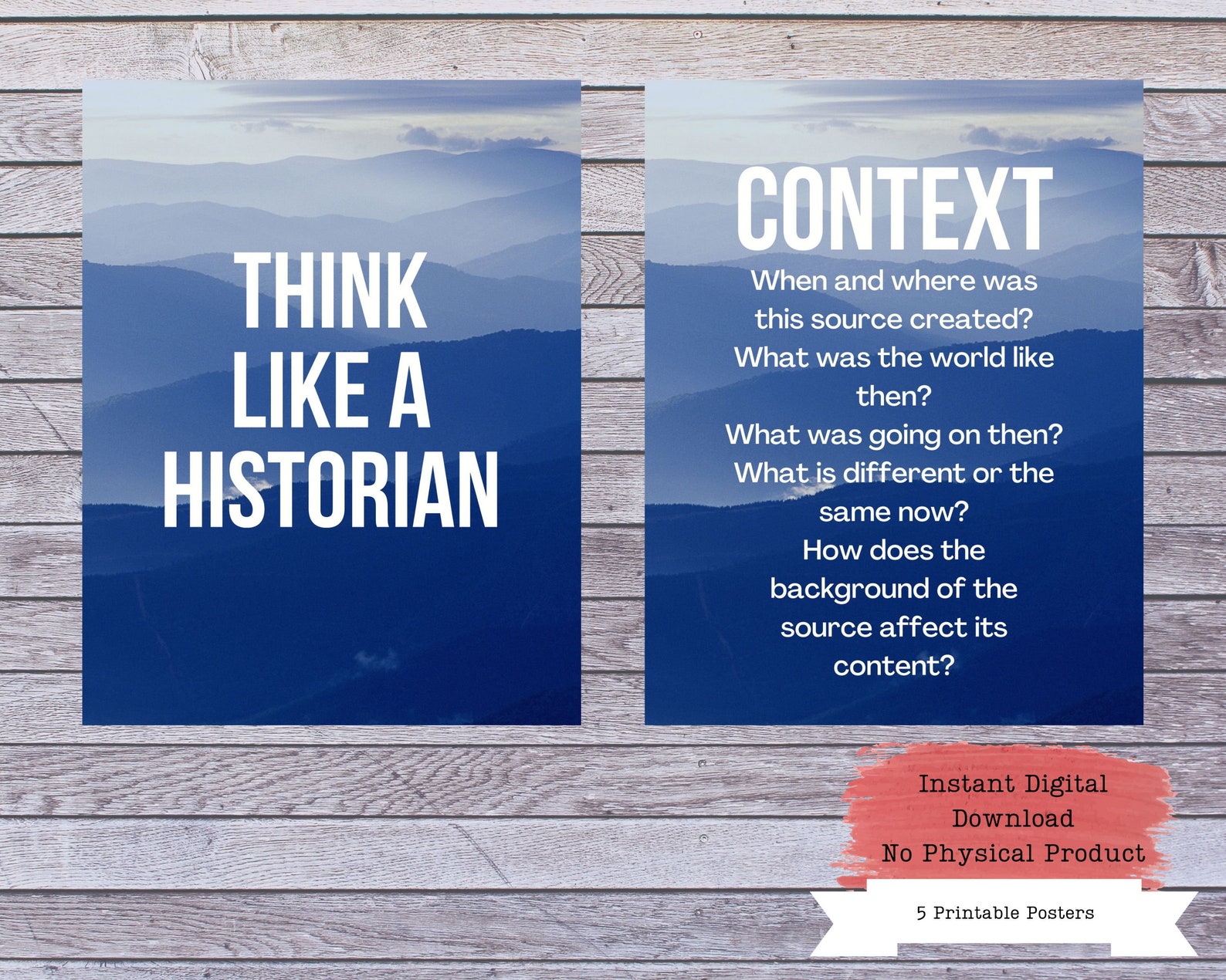 Think Like a Historian History Decor History Poster Social - Etsy