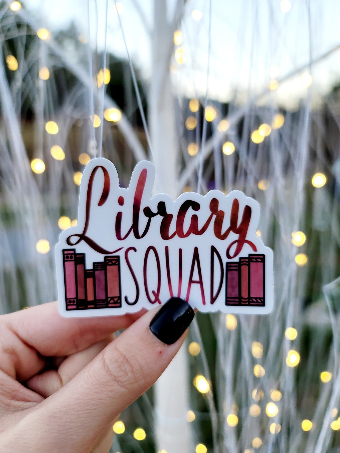 Library Squad Sticker Matte Sticker Book Stickers Reading - Etsy