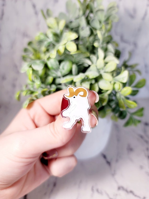 Sheepsquatch Pin Acrylic Pin Cryptid Hunter Cryptid | Etsy