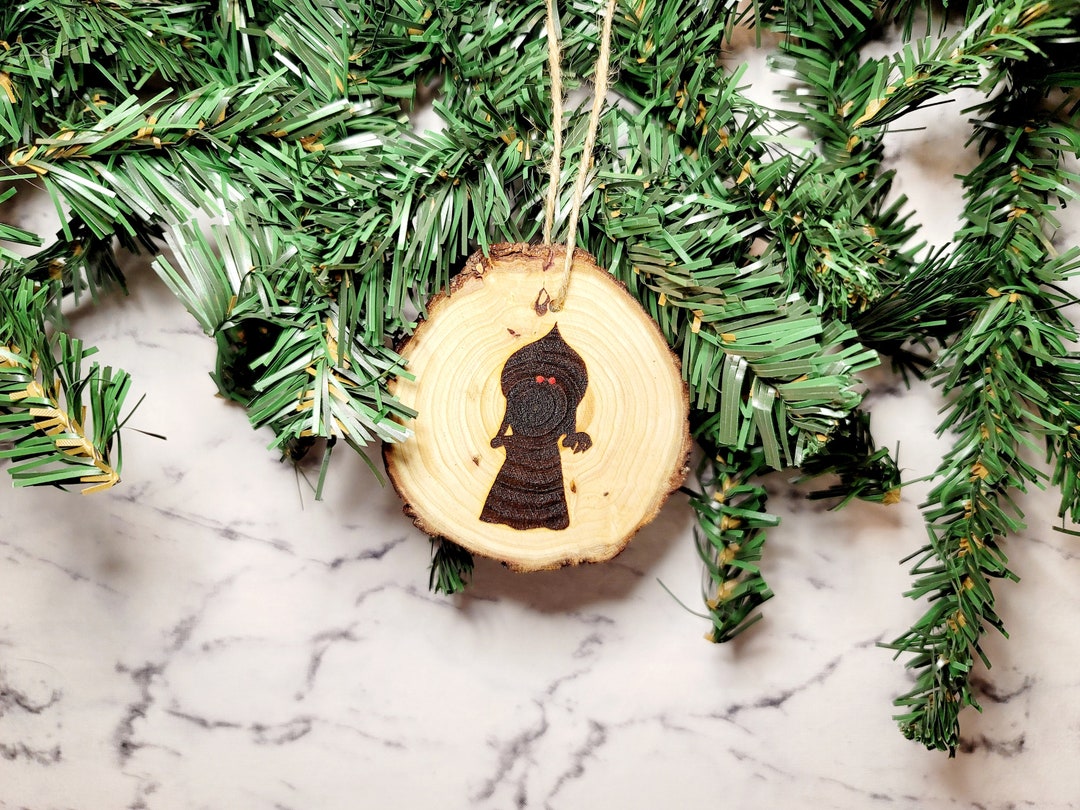 Flatwoods Monster, Cryptid Ornament, Wooden Ornament, Wood Slice ...