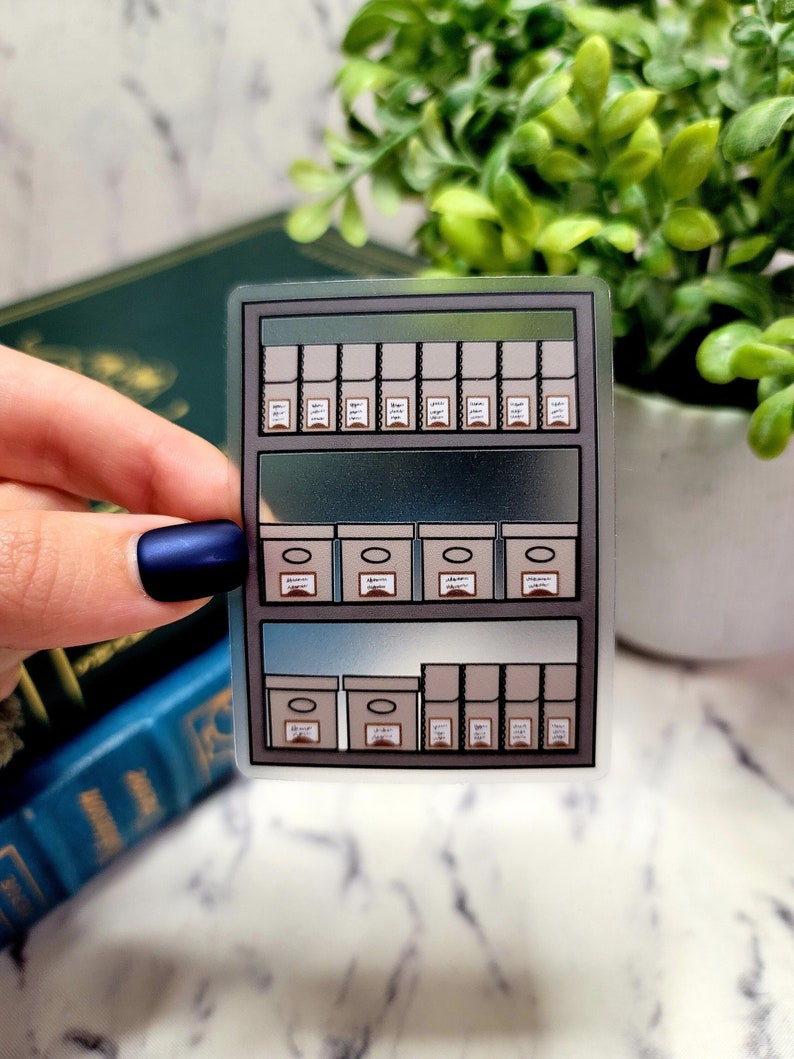 Archival Storage Clear Sticker Archival Boxes Archivist - Etsy