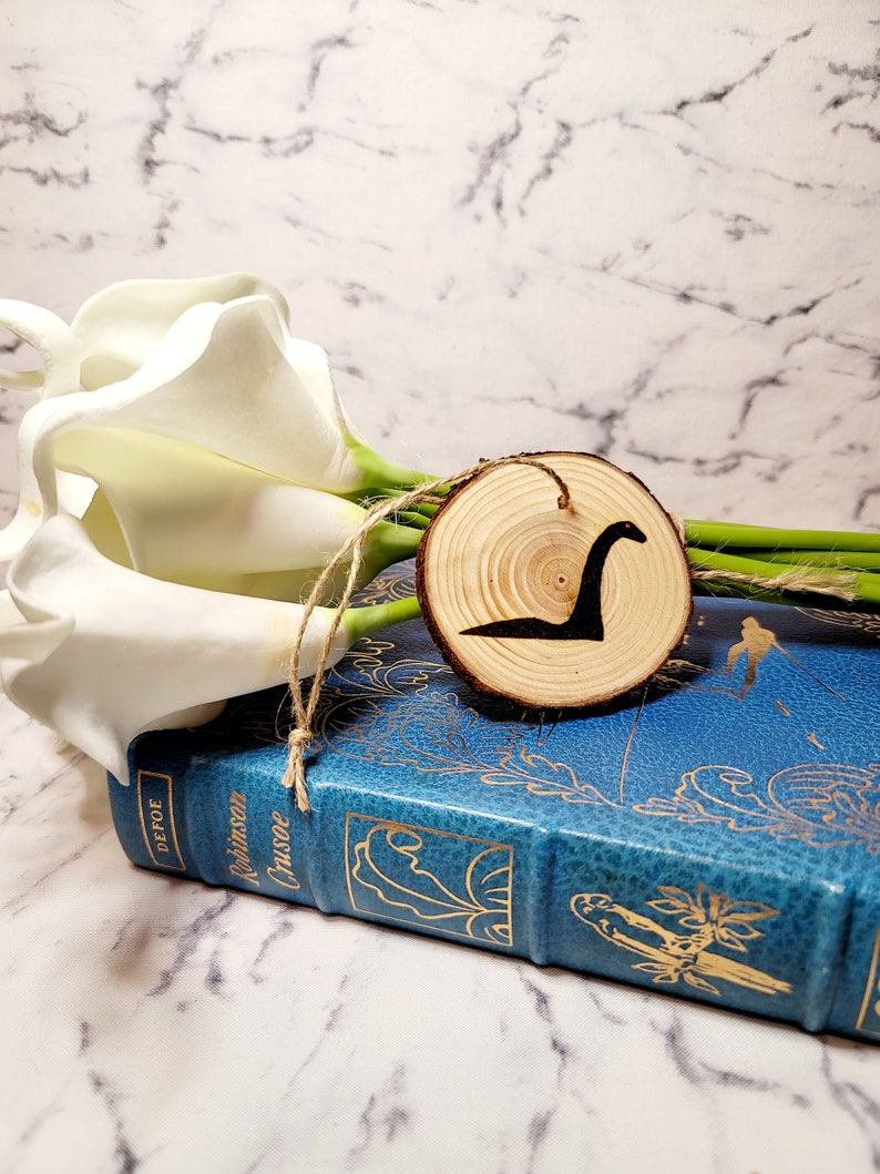 Nessie Ornament Cryptid Ornament Wooden Ornament Wood Slice | Etsy